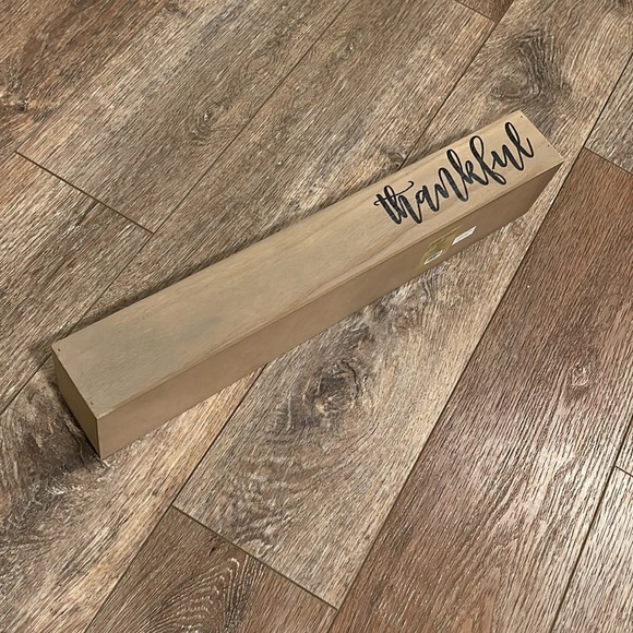 Accents | Thankful Rectangular Wooden Caddy Planter | Poshmark